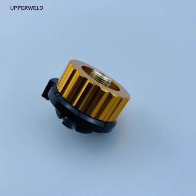 China Adaptador de entrada de tanque de propano exterior para queimadores de fogão de campo de churrasco amarelo à venda