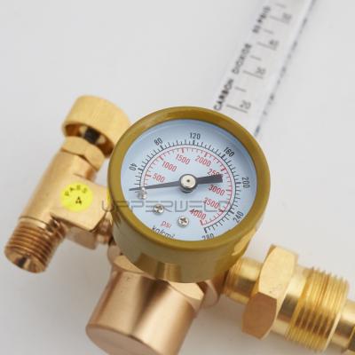 China Eensaagse CO2-argongasregulator TIG MIG Stroommeter 0-4000 psi Drukmeter Te koop