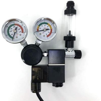 China Groene gasreducer dubbelstadium CO2-regulator solenoïde klep voor aquarium vis tank Te koop