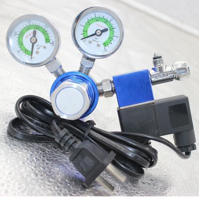 China Groene gasreducer dubbelstadium CO2-regulator solenoïde klep voor aquarium vis tank Te koop
