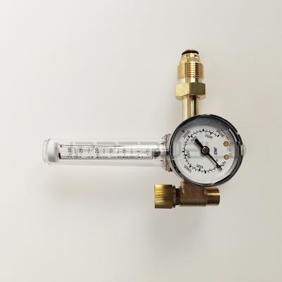 Cina Misuratore di flusso in rame pieno oro per regolatore di gas MIG TIG per argon/CO2 nell'industria della saldatura in vendita