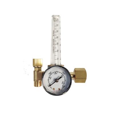 China Mini CO2/Argon Flowmeter Regulador de gases industriais com construção em latão amarelo à venda