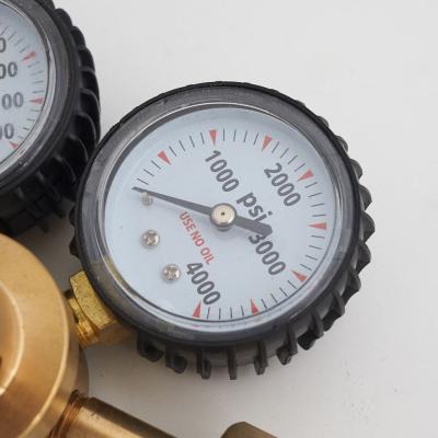 China Messing stikstofregulator onder hoge druk met gasdrukmeter en CGA580-inlaatverbinding Te koop