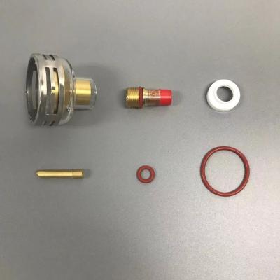 Cina WP-17/18/26 TIG accessori di torcia di saldatura 24 Champagne Clear Nozzle Kit con protezione in vendita