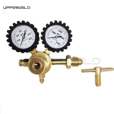 Cina Regulatore di azoto in ottone 0-600PSI CGA580 Manometro di pressione del gas di connessione di ingresso per la depurazione HVAC in vendita