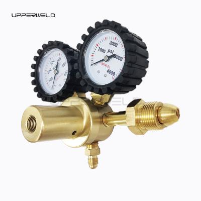 Cina Regulatore di azoto in ottone 0-600PSI CGA580 Manometro di pressione del gas di connessione di ingresso per la depurazione HVAC in vendita