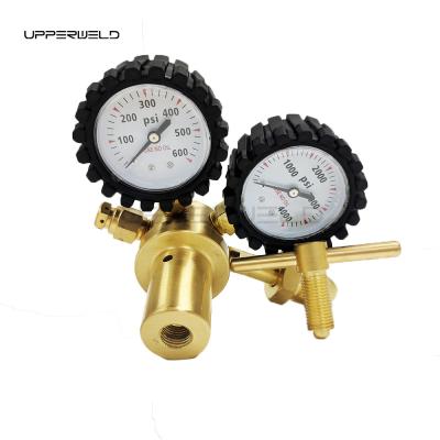 Cina Regulatore di azoto in ottone 0-600PSI CGA580 Manometro di pressione del gas di connessione di ingresso per la depurazione HVAC in vendita