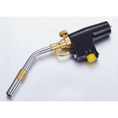 China OBM-ondersteuning CGA600 Soldeer- en braasdraad Trigger-Start Torch Head Propane Mapp Torch 1300°C Te koop