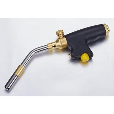 China OBM-ondersteuning CGA600 Soldeer- en braasdraad Trigger-Start Torch Head Propane Mapp Torch 1300°C Te koop