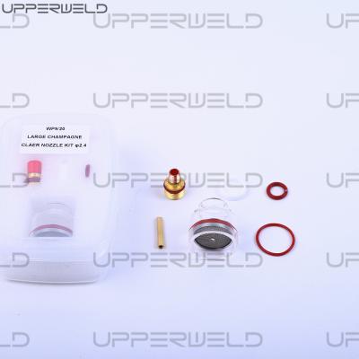中国 TIG ウェルディング トーチ スタッビー ガスのレンズ 12 ピエールガラスカップ 透明なノズルキット WP-17/18/26 販売のため