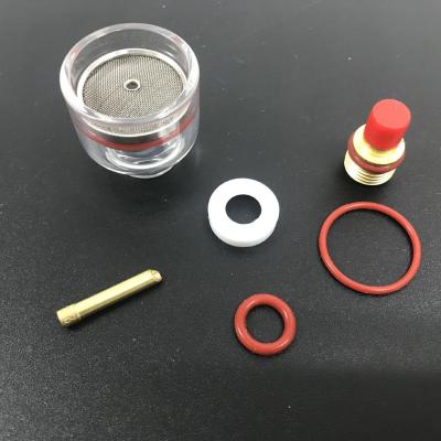 Cina WP9/20 2.4mm TIG Saldatura Torcia Stubby Lenti a gas Kit di vetro per Wp17/18/26 Tig Torcia 2kg in vendita