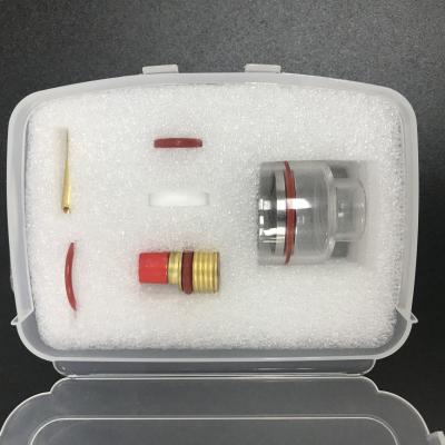 Cina WP9/20 2.4mm TIG Saldatura Torcia Stubby Lenti a gas Kit di vetro per Wp17/18/26 Tig Torcia 2kg in vendita