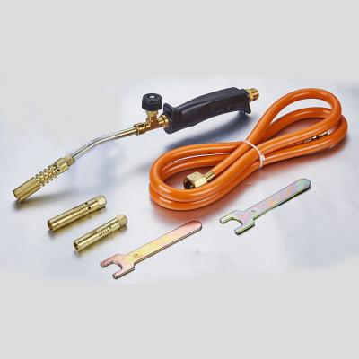 China Kit de tocha de propano com Flint Striker Soldagem de ervas daninhas Tocha de chama Entrada de calor nominal 4KW à venda