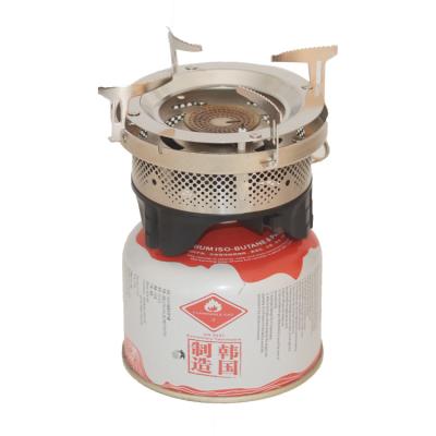 China Potas y sartenes portátiles para acampar para cocinar en horno de gas integrado en viajes al aire libre en venta