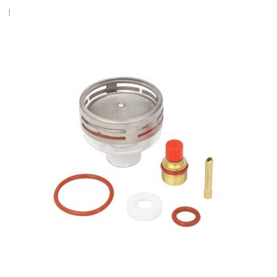 Cina 2.4mm TIG Consumabili di saldatura Kit di coppe di vetro Pyrex per WP9 20 Supporto ODM personalizzato in vendita