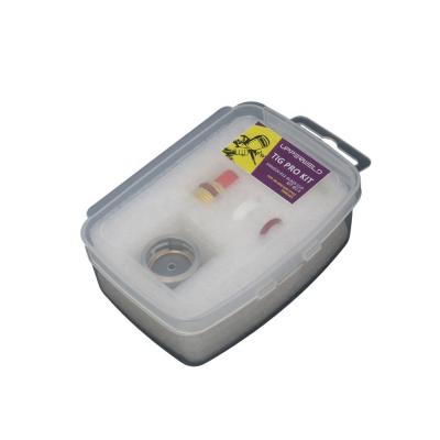 Cina TIG ACCESSORI Lenti a gas Colletto di cuneo e ugello di vetro Pyrex per WP9 20 Torcia di saldatura in vendita