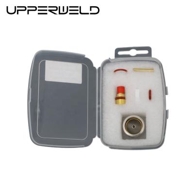 Cina TIG ACCESSORI Lenti a gas Colletto di cuneo e ugello di vetro Pyrex per WP9 20 Torcia di saldatura in vendita