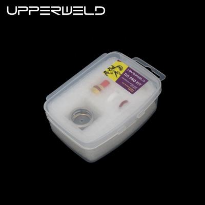 Cina TIG ACCESSORI Lenti a gas Colletto di cuneo e ugello di vetro Pyrex per WP9 20 Torcia di saldatura in vendita