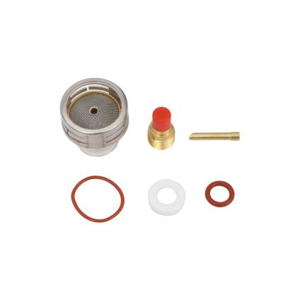 Cina WP9 20 Torcia di saldatura Kit di coppe di vetro Pyrex 16 54NQCN 2.4MM Lente a gas Cuneo Collezione facile in vendita