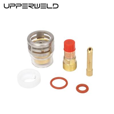 Cina Kit di coppe di vetro Pyrex per lenti a gas per la collezione 2.4 mm Chiara per WP17 18 26 Torcia di saldatura in vendita