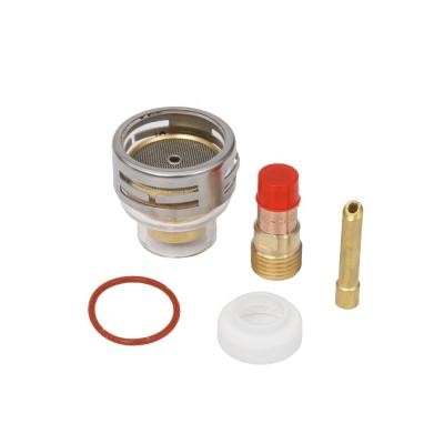 Cina WP17 18 26 Tig Consumabili Torcia Lenti a gas Wedge Collect Pyrex Glass Cup Kit 0.05kg 2.4mm in vendita