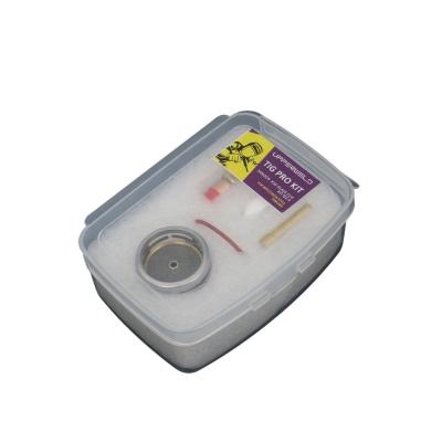 Cina WP17 18 26 Tig Consumabili Torcia Lenti a gas Wedge Collect Pyrex Glass Cup Kit 0.05kg 2.4mm in vendita