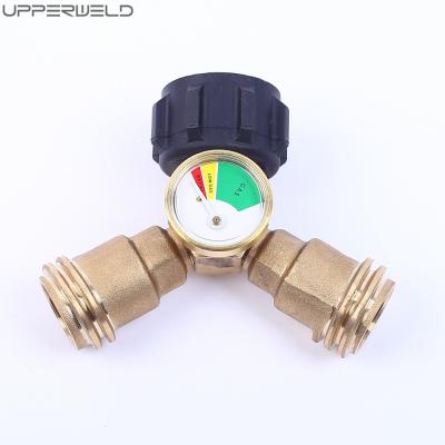Cina Serbatoio di propano esterno Y-splitter con indicatore di livello e presa di filo QCC-1 in vendita
