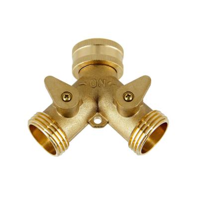 Китай Настройка 4 Way Brass Hose Splitter Connect Fittings Garden Hose Adapter Connector продается