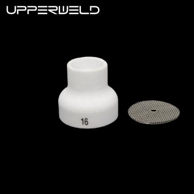 Cina Coppe di saldatura in vetro Tig per WP17 18 26 16 53NQCN Torcia per consumabili di saldatura in ceramica in vendita