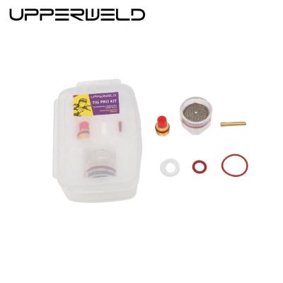 Cina Superiore 24 53NQCN WP9 20 2,4 mm TIG Consumabili per saldature Kit di coppe di vetro Pyrex per saldatura in vendita