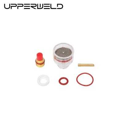 Cina Superiore 24 53NQCN WP9 20 2,4 mm TIG Consumabili per saldature Kit di coppe di vetro Pyrex per saldatura in vendita