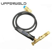 China Black Gold Upper Adjustable Flame Control Mapp/Propane Torch with Trigger and Hose for sale
