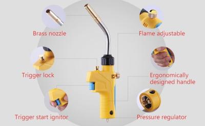 China ODM Customizado Trigger Superior Iniciar Propano Soprar MAPP Tocha de gás para solda e brasagem à venda
