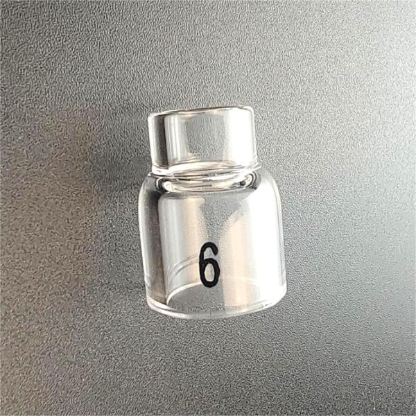 Quality OEM Support UPPERWELD 13NQ10-6 Clear Glass Nozzle Tig Accessories for Welding Torch for sale