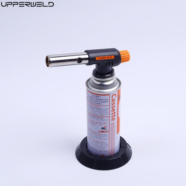 Quality Adjustable Flame Size Gas Hand Torch for BBQ Welding ABS Metal Type and 97.1g for sale