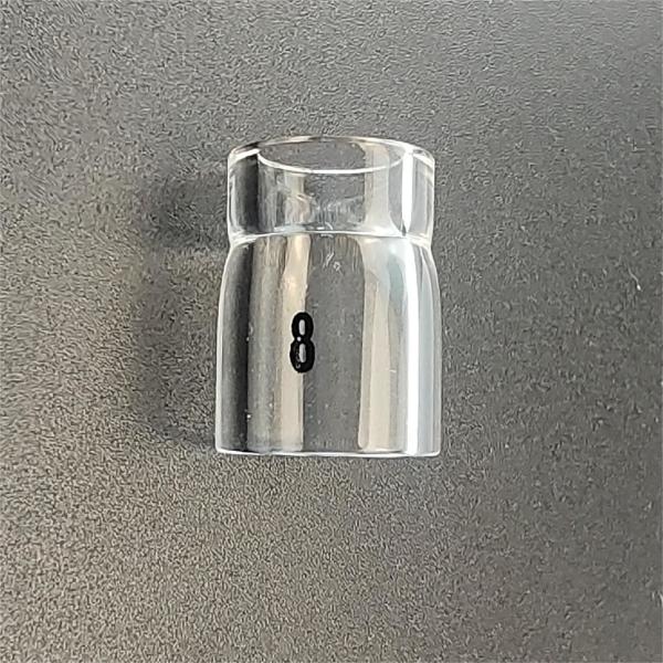 Quality UPPERWELD 13NQ10-6 7 8 Clear Glass Nozzle Perfect for Professional Tig Welding for sale