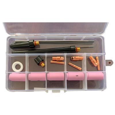 中国 溶接タッチ ガスレンズ クイージ 収集 陶器用ノズルキット 溶接用品用 販売のため