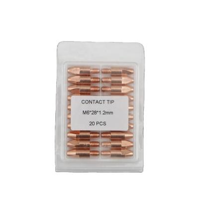 China Ponto de contato de cor superior agradável Mig tocha de soldagem com acessórios de soldagem de M6 * 28mm 1,2 mm à venda