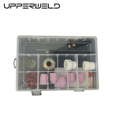 Cina 27PCS TIG accessori di torcia di saldatura per WP-9/20 2.4 mm di diametro ugello ceramico incluso in vendita