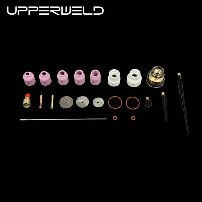 Cina 27PCS TIG accessori di torcia di saldatura per WP-9/20 2.4 mm di diametro ugello ceramico incluso in vendita