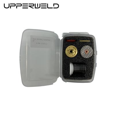 Cina WP-9/20 TIG Accessori di saldatura Kit di ugelli di quarzo Torcia Ricambi Coppe di vetro di grandi dimensioni Kit in vendita