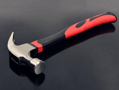 China Durable quality Claw Hammer(XL-0005) with polishing surface and double colors rubber handle for sale
