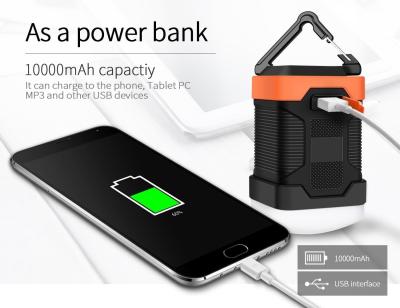 China LED camp lights camping lamps travel Camping Lantern Power Bank  10000 mAh　 for sale