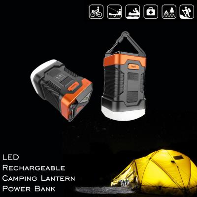 China 2 in 1 reachargeable waterproof and fireproof camping lantern power bank with 10000 mAh for sale