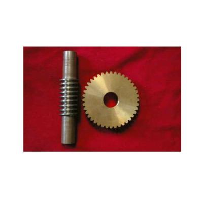China High Precision Standard Worm Gear Whirlwind Milling 40mm Center Distance 10:1 Ratio for sale