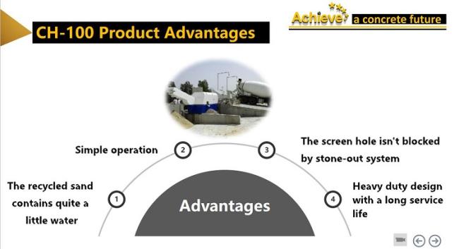 CH-100 CONCRETE RECYCLE SYSTEM Concrete recycler Ready mix reclaimer