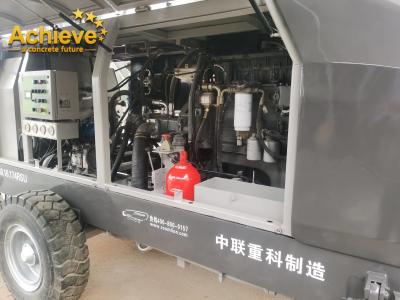 China Used ZOOMLION Concrete Pump HBT80.16.174RSU Concrete Trailer Static Pump for sale