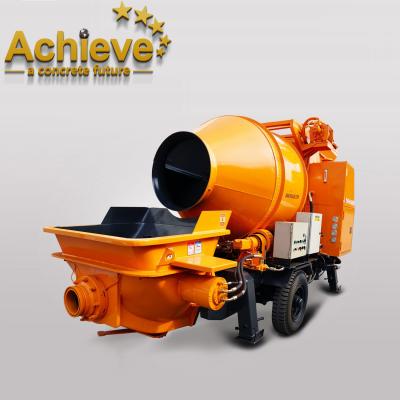 China AI-40JBC  Trailer NEW Concrete Pump Mobile Self Loading With Mixer Cement Mixer JBC40/450 for sale