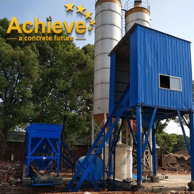 China JS1500 Concrete Mixing Plant 75 CBM Per Hour Hopper Batching Plant 100t for sale