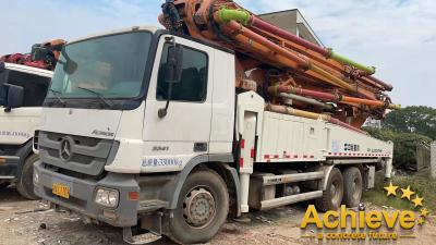 China 49X-6RZ Used ZOOMLION Beton Pumping Car 49 Meter BENZ Chassis for sale